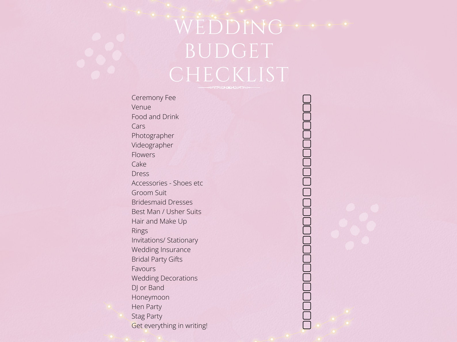 Wedding Checklist Bundle - Etsy