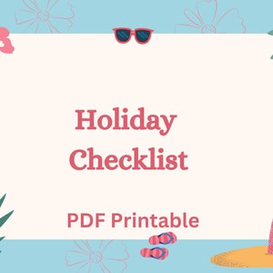 Holiday Checklist Printable - Etsy