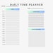 Printable Daily Time Planner - Etsy