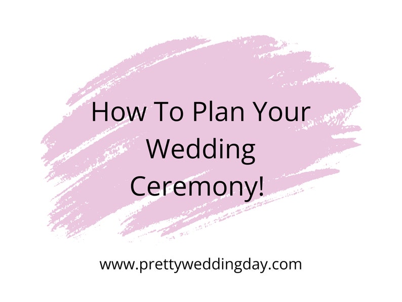 How to Plan Your Wedding Ceremony Guide Printable - Etsy