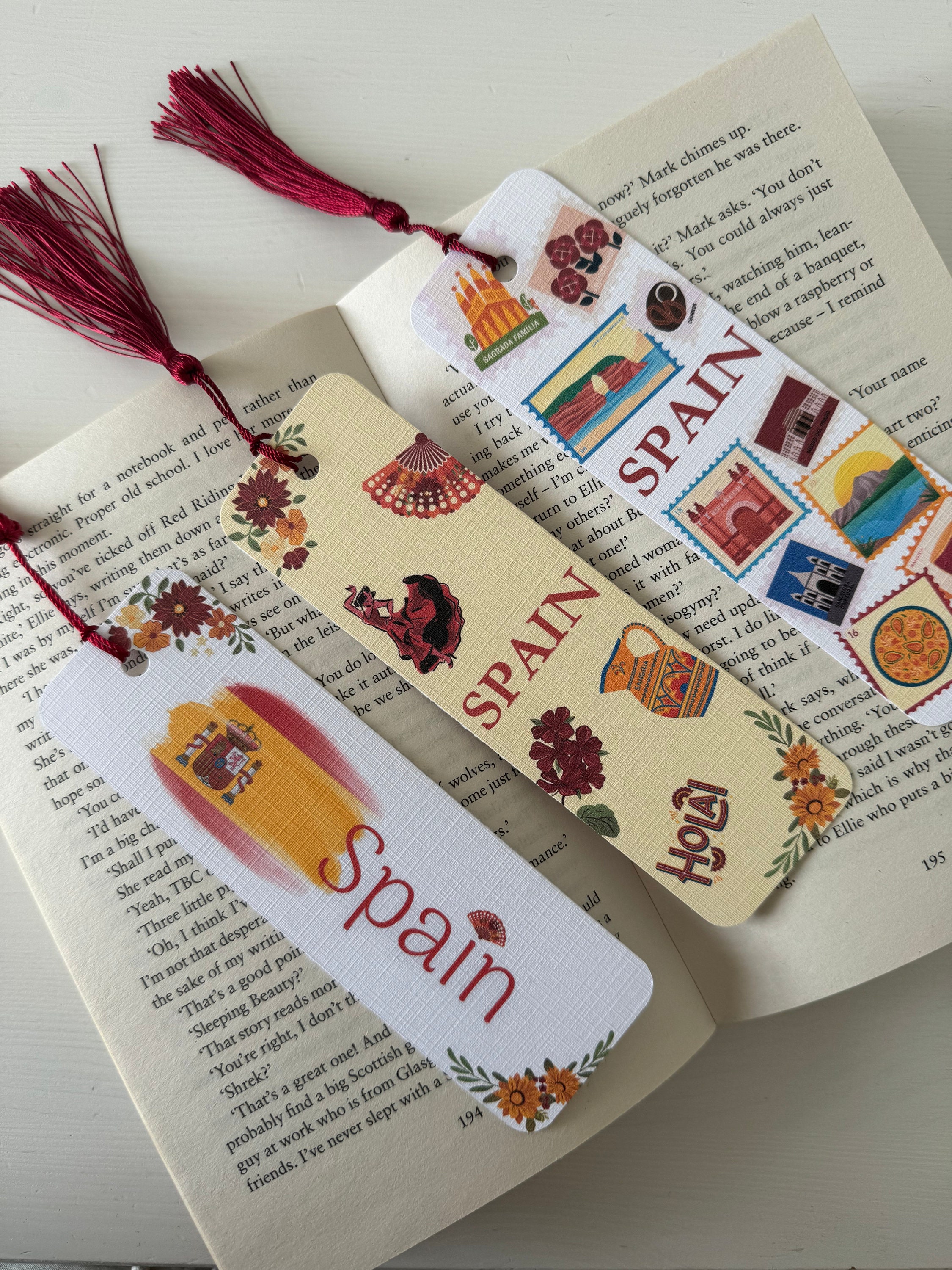 Spain Bookmark - Etsy