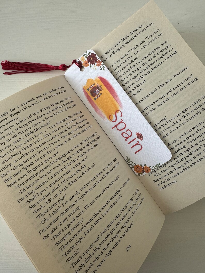 Spain Bookmark - Etsy