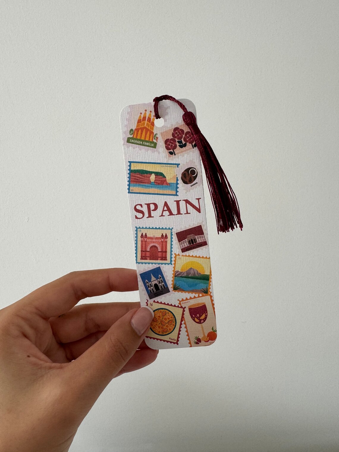Spain Bookmark - Etsy