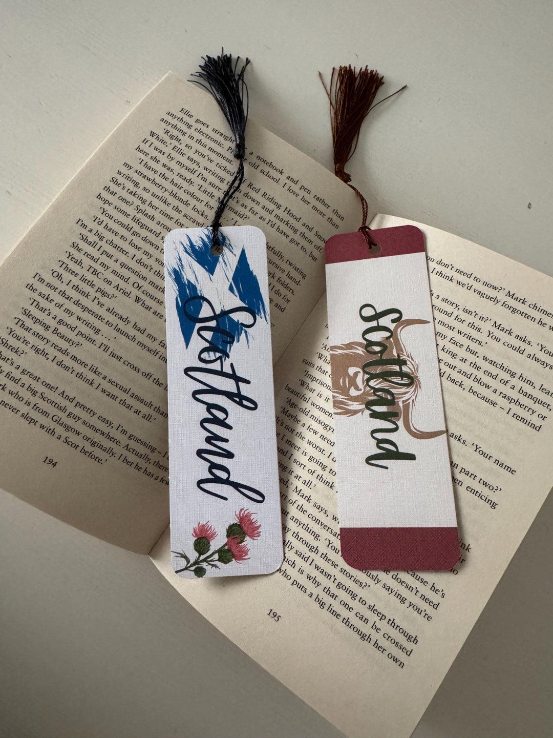 Scotland Bookmark - Etsy