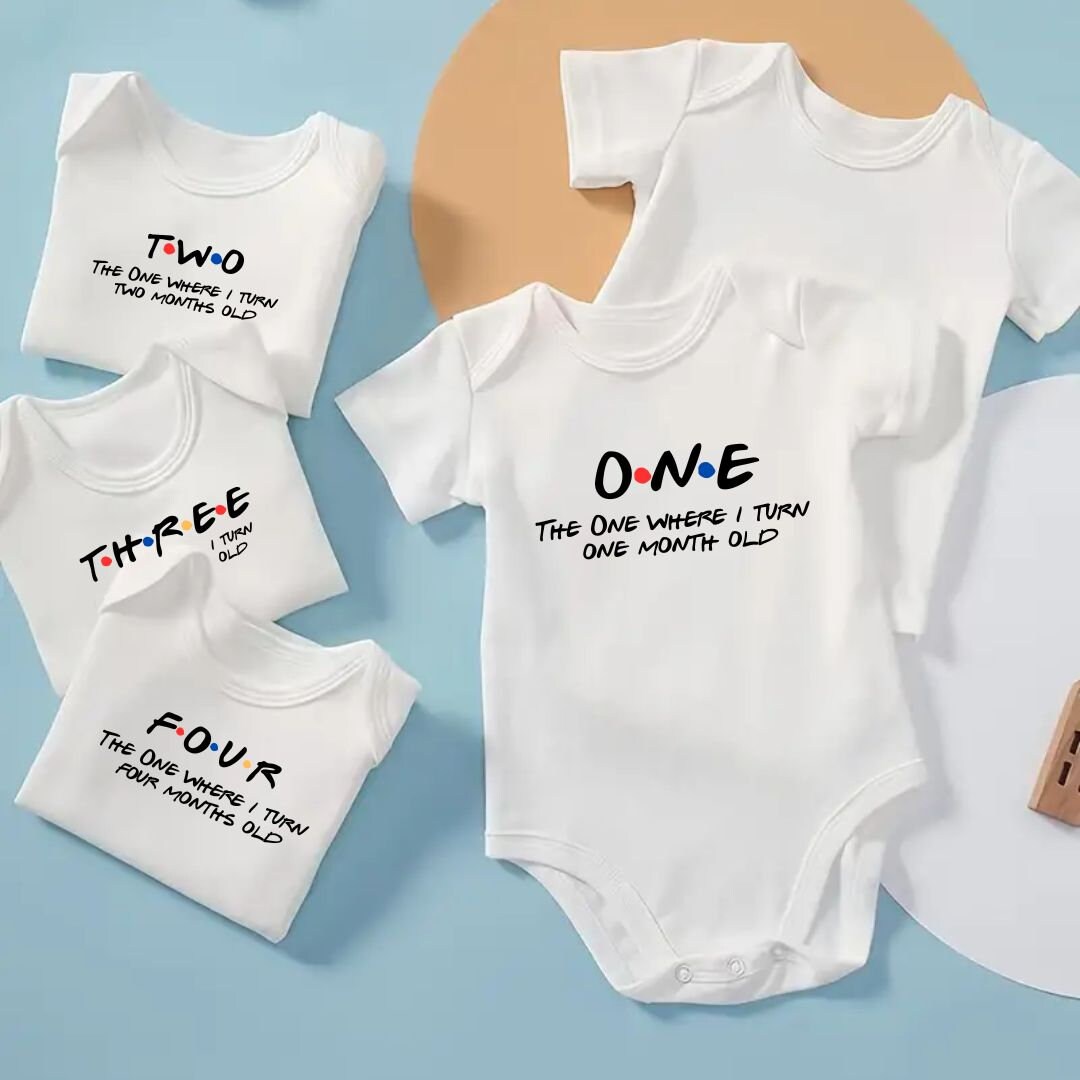 Friends Milestone Png and Svg Files for Cutting (all 12 Months) - Etsy