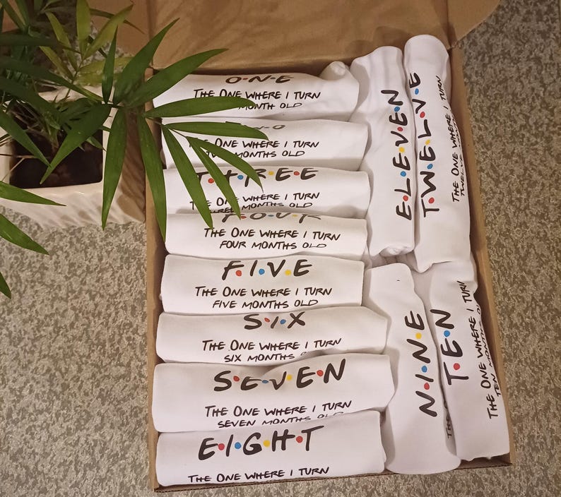 Friends Milestone Png and Svg Files for Cutting (all 12 Months) - Etsy