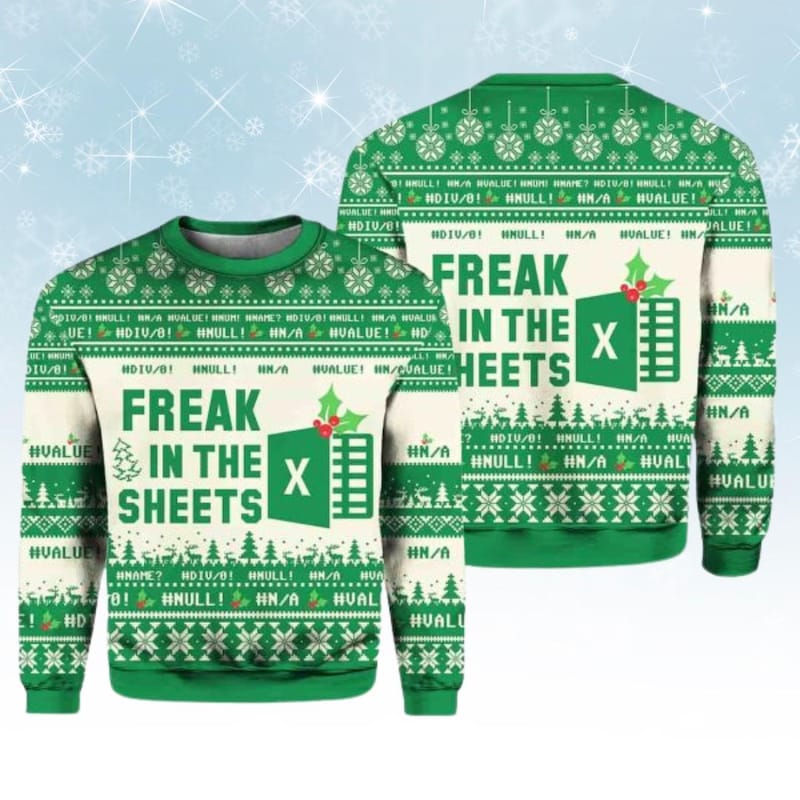 Excel Christmas Sweater - Etsy
