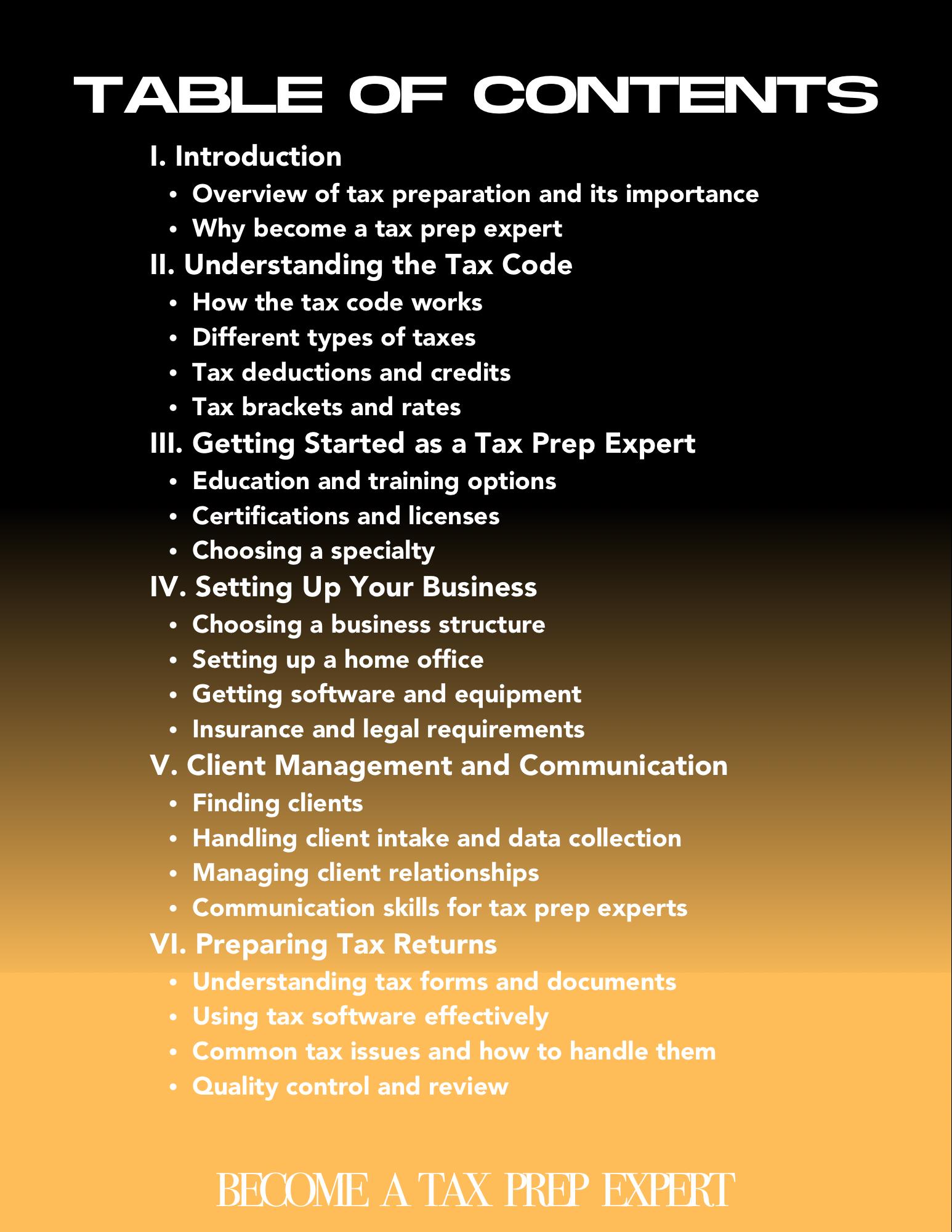 Become A Tax Prep Expert - Etsy