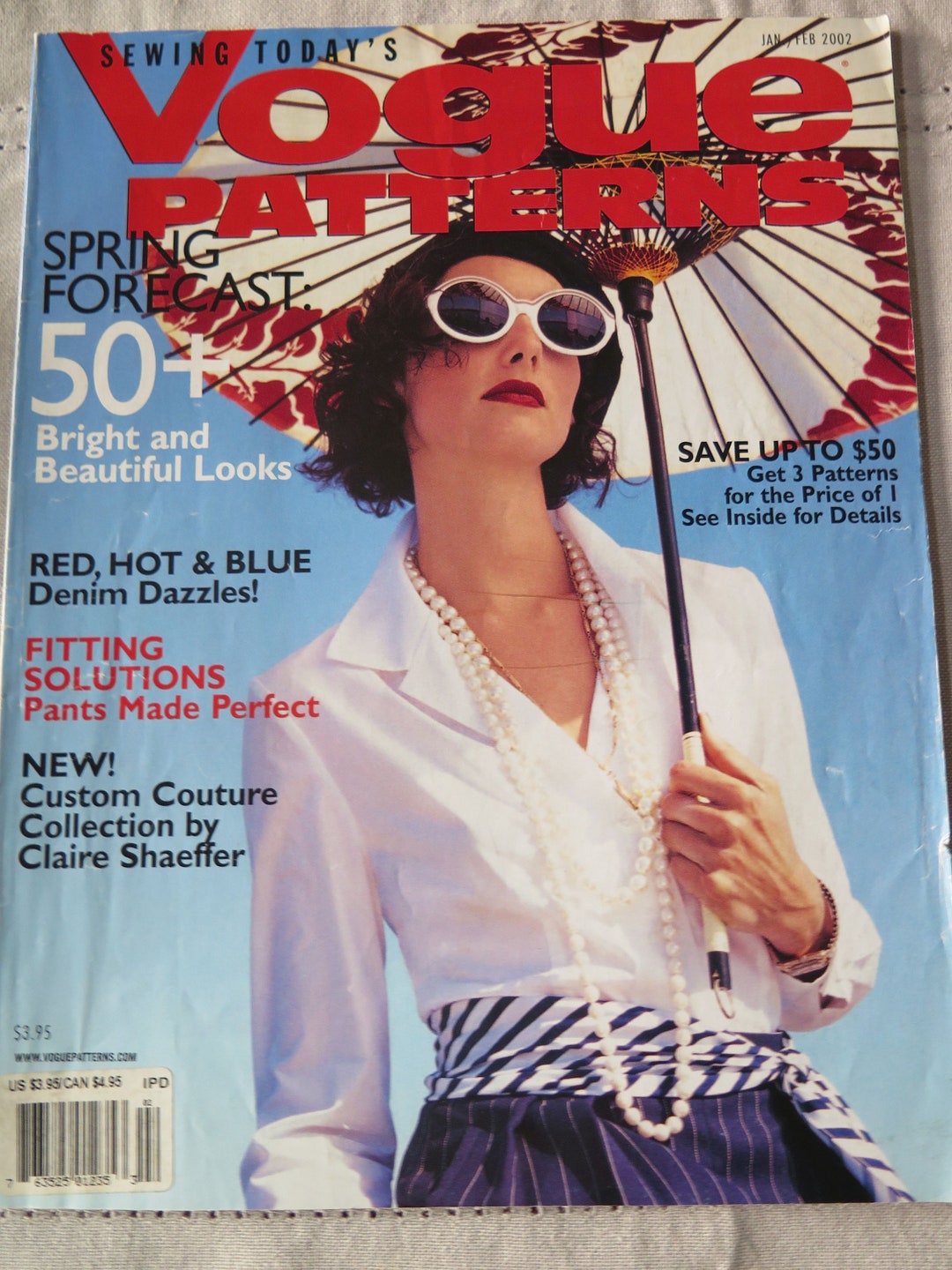 Vintage VOGUE Patterns Magazine Jan Feb 2002 - Etsy