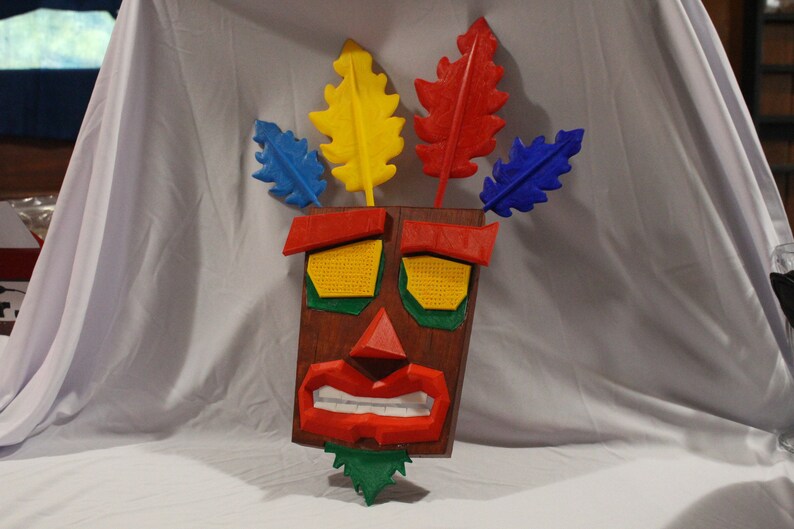 Aku Aku Mask Crash Bandicoot 3D Printed - Etsy