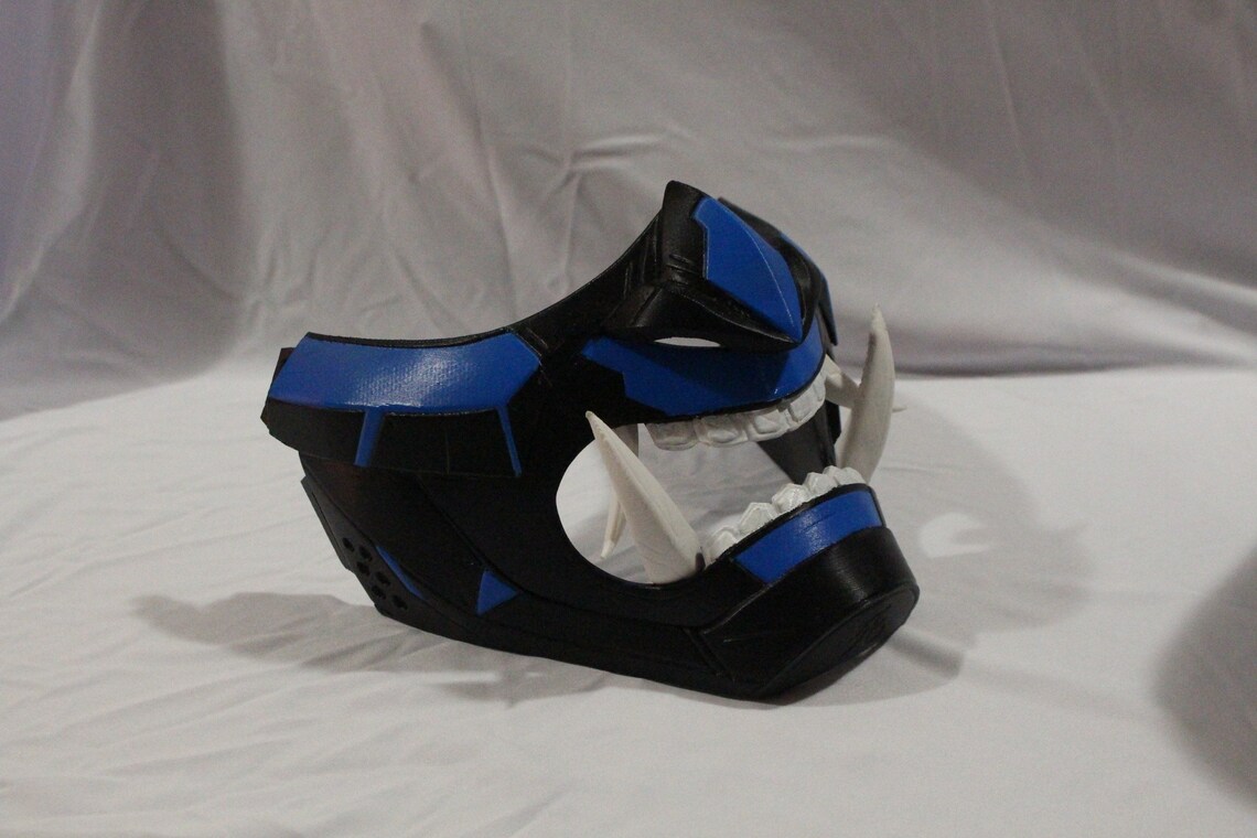 Oni Half Mask - 3D Printed - Etsy
