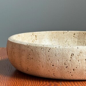 Travertine Stone Bowl Organic Modern Decor - Etsy