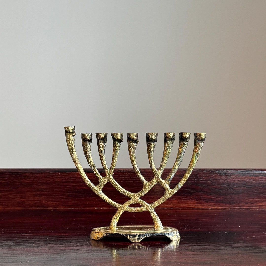 Vintage Brass Wainberg Menorah, Made in Israel, 1960s - Etsy