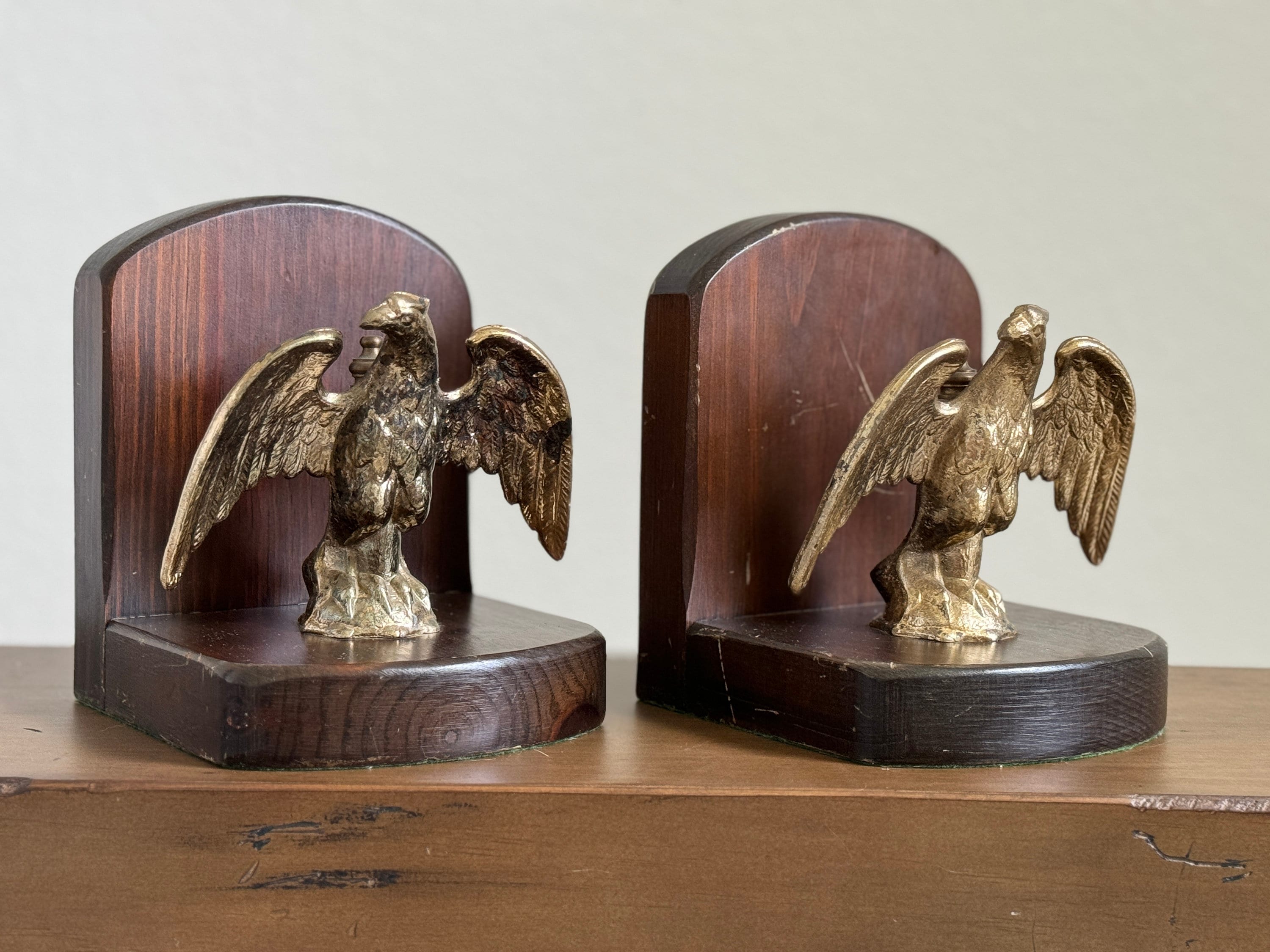Vintage Bald Eagle Bookends Pair - Etsy