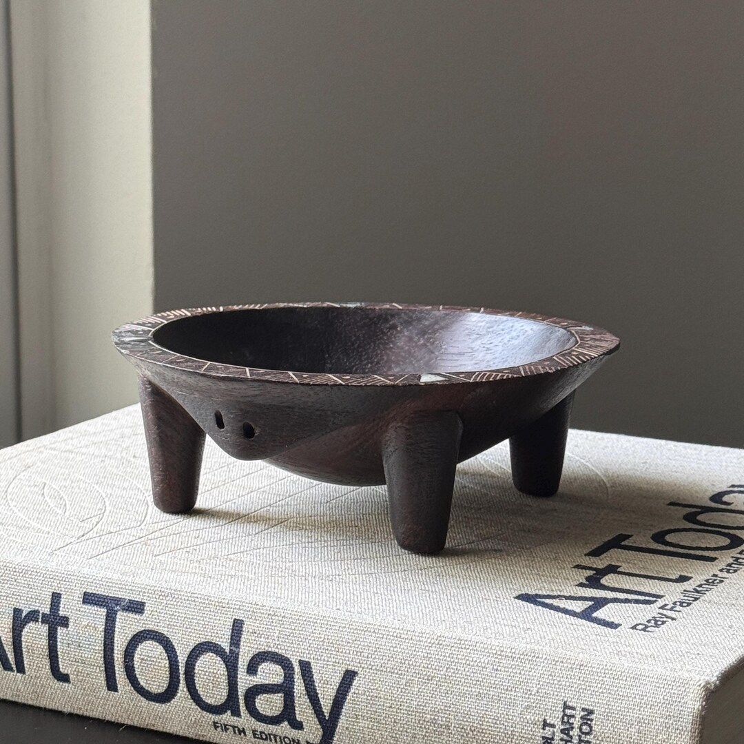 Hand Carved Wooden Kava Bowl Kohu Wood Tribal Tanoa Kava Bowl Vintage ...
