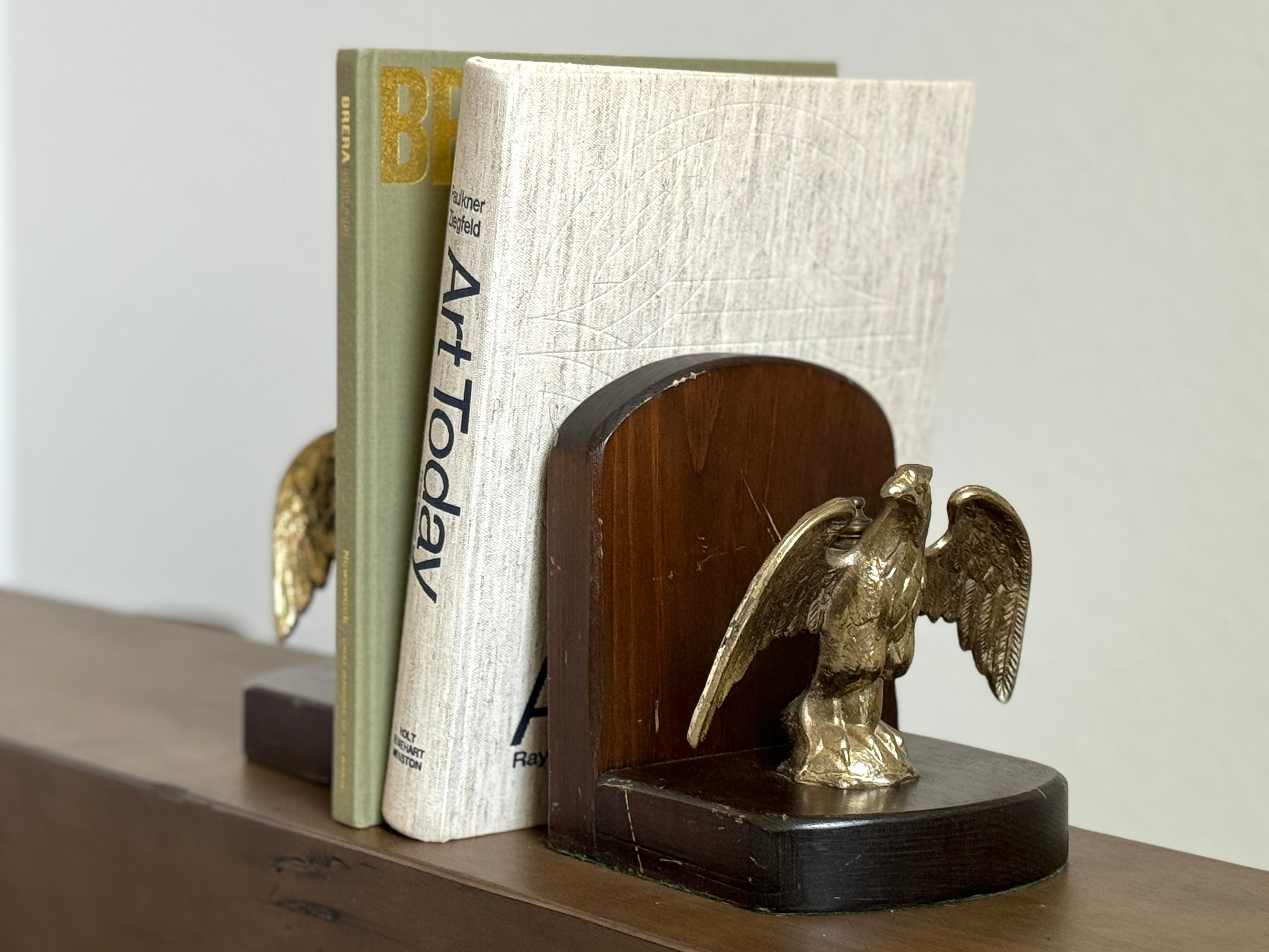 Vintage Bald Eagle Bookends Pair - Etsy