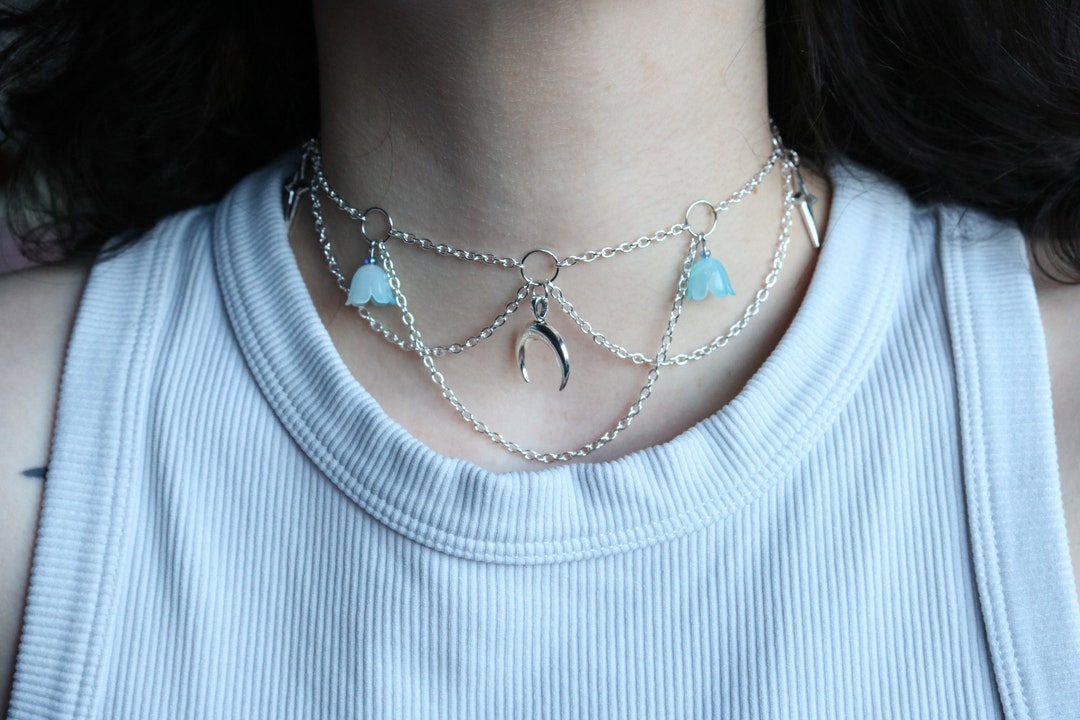 Night Orchid - Shadowheart-inspired Choker/shirt Chain From Baldur's ...