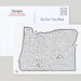 OREGON Map Maze 5x7 Postcard Hand Designed by David Birkey Portland ...