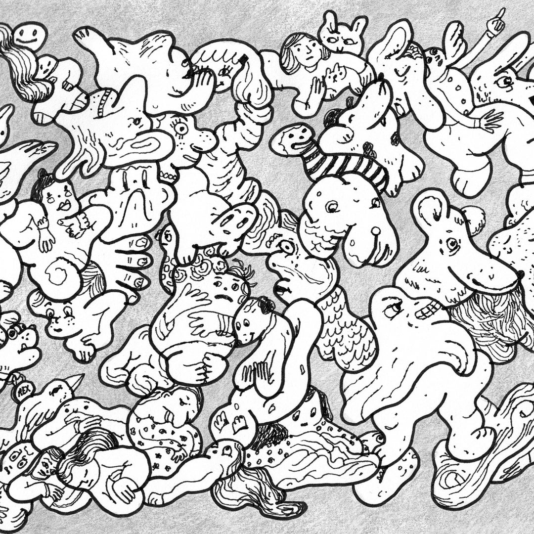 Blob Bods Coloring Page | Instant Download Printable PDF - Etsy