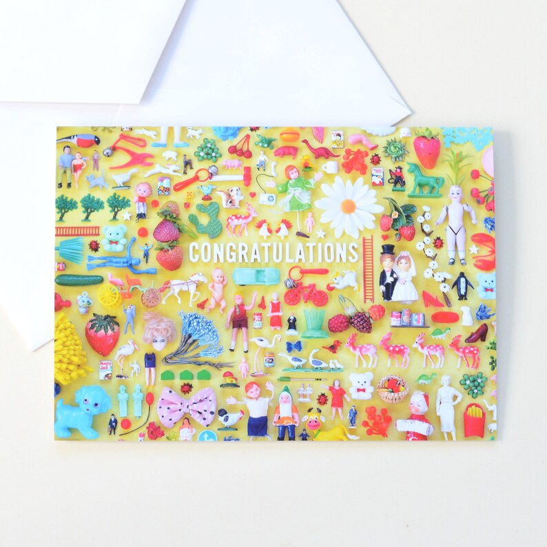 Tiny Things Congratulations Collection Greeting Card Happy | Etsy