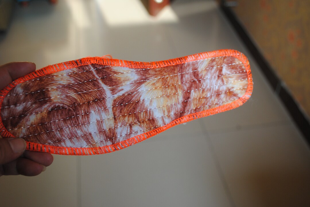 Handcrafted Sewn Shoe Insoles Artisan Stitched Shoe Pads Handmade ...