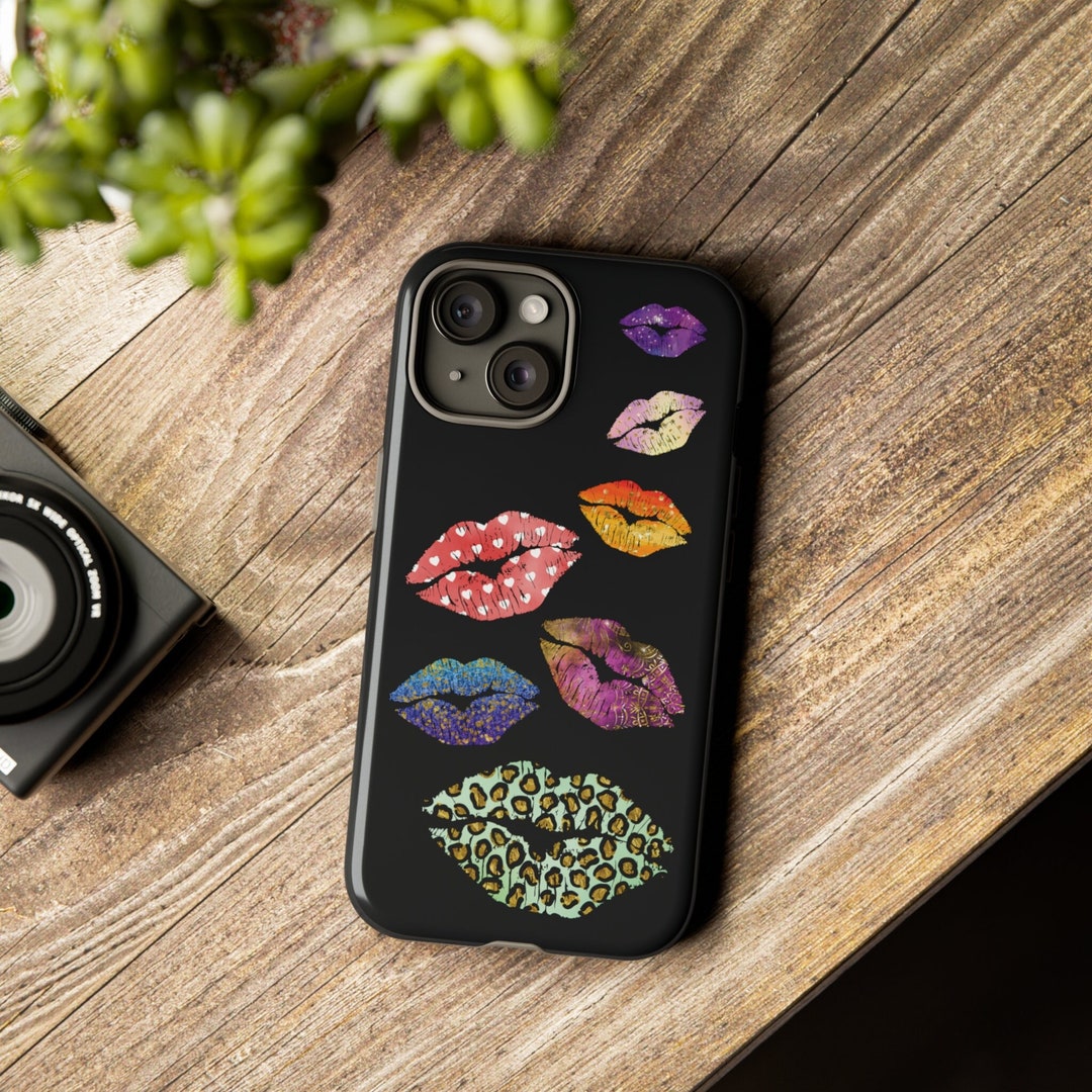 Rainbow Lips and Kisses Phone Case for Iphone, Samsung and Google Pixel ...