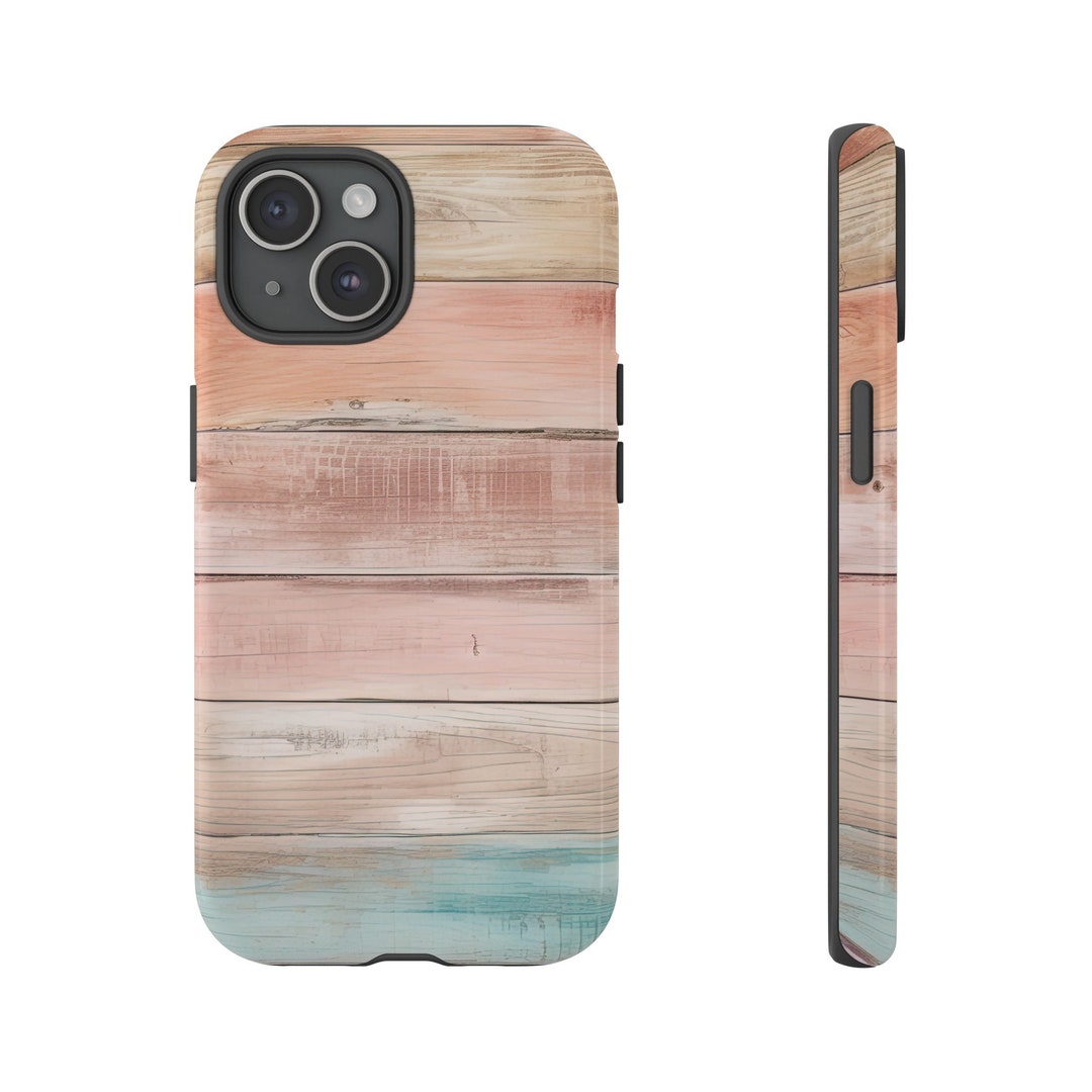 Pastel Timber | Rainbow Colored Wood Print Phone Case for Iphone ...