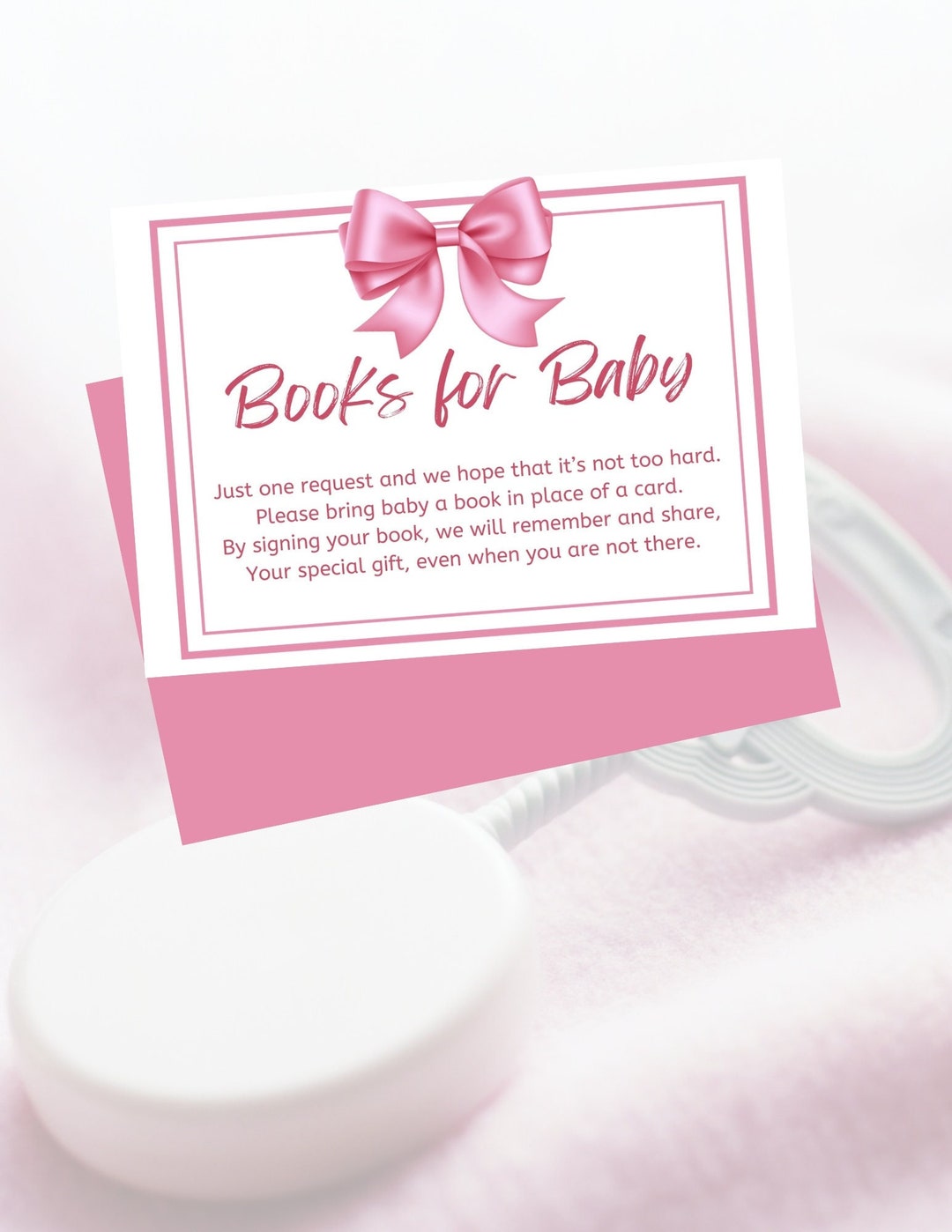 Pink Bow Books for Baby / Baby Shower Books / Books Instead of a Card ...