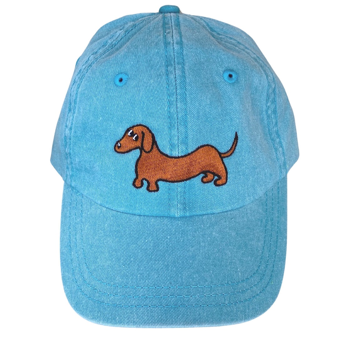 Embroidered Red Dachshund Ball Cap - Etsy