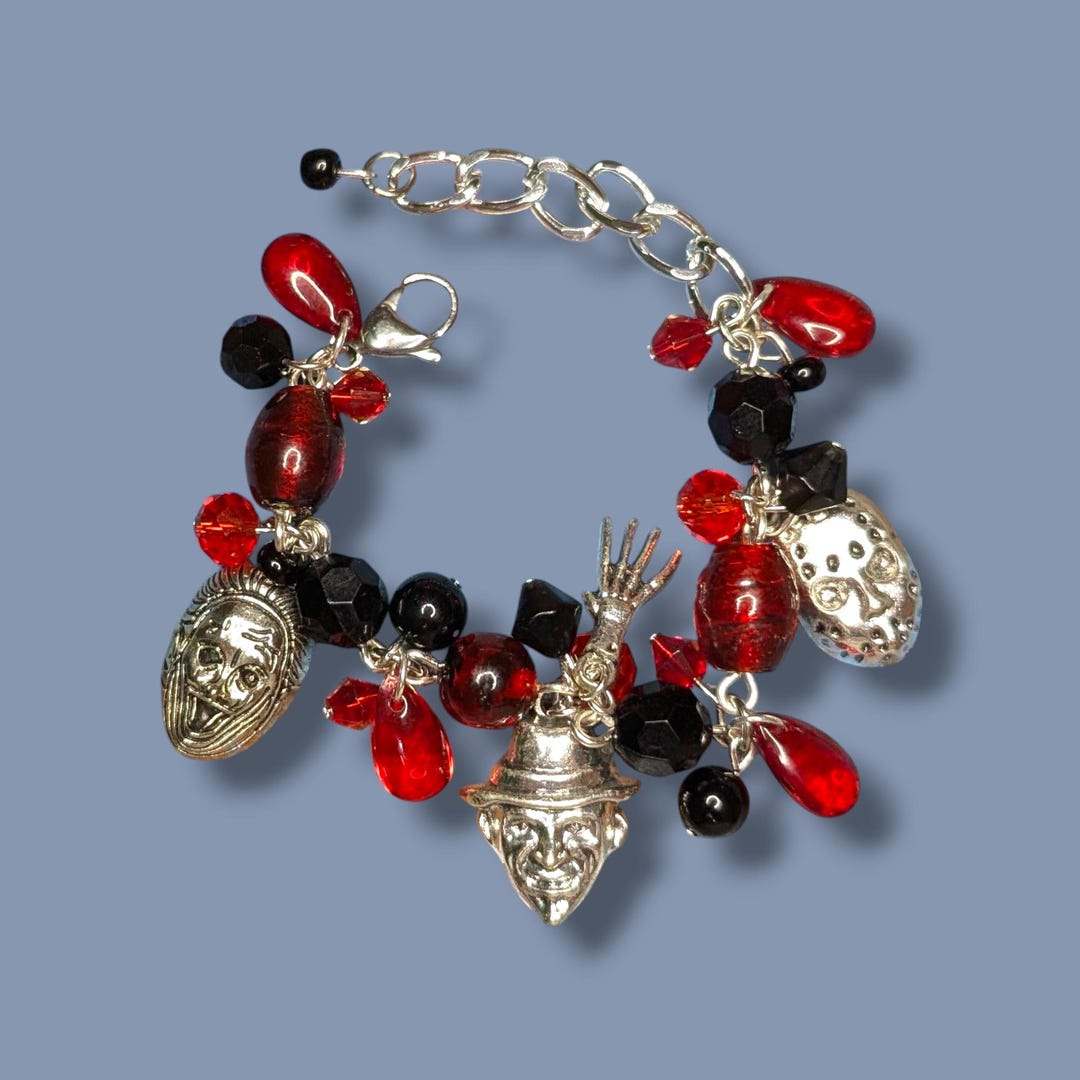 Slasher Horror Charm Bracelet - Etsy