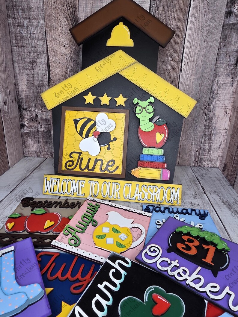 Schoolhouse Welcome to Our Classroom Square Interchangeable Frame With ...