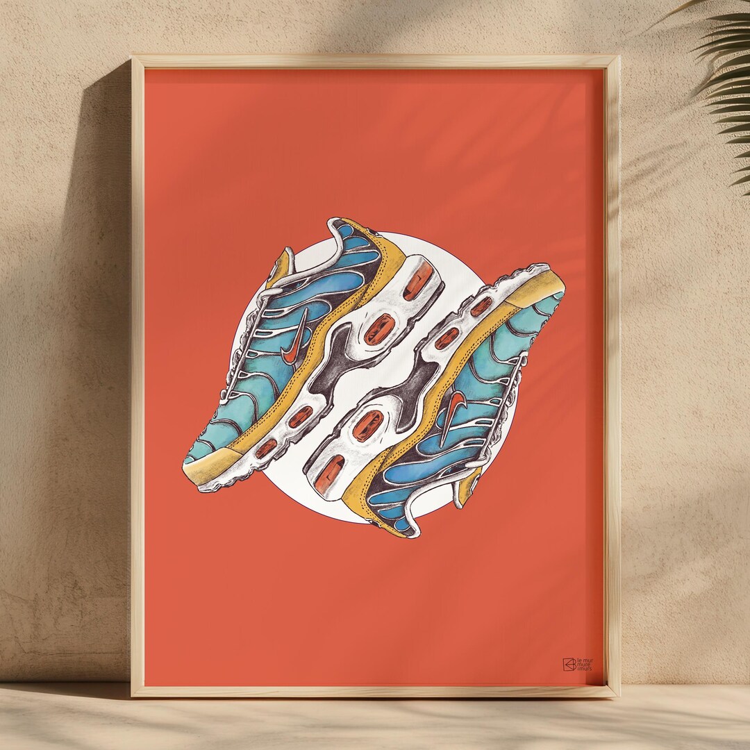 Vintage Air Max TN Sneakers Poster for a Beautiful Wall Decoration ...