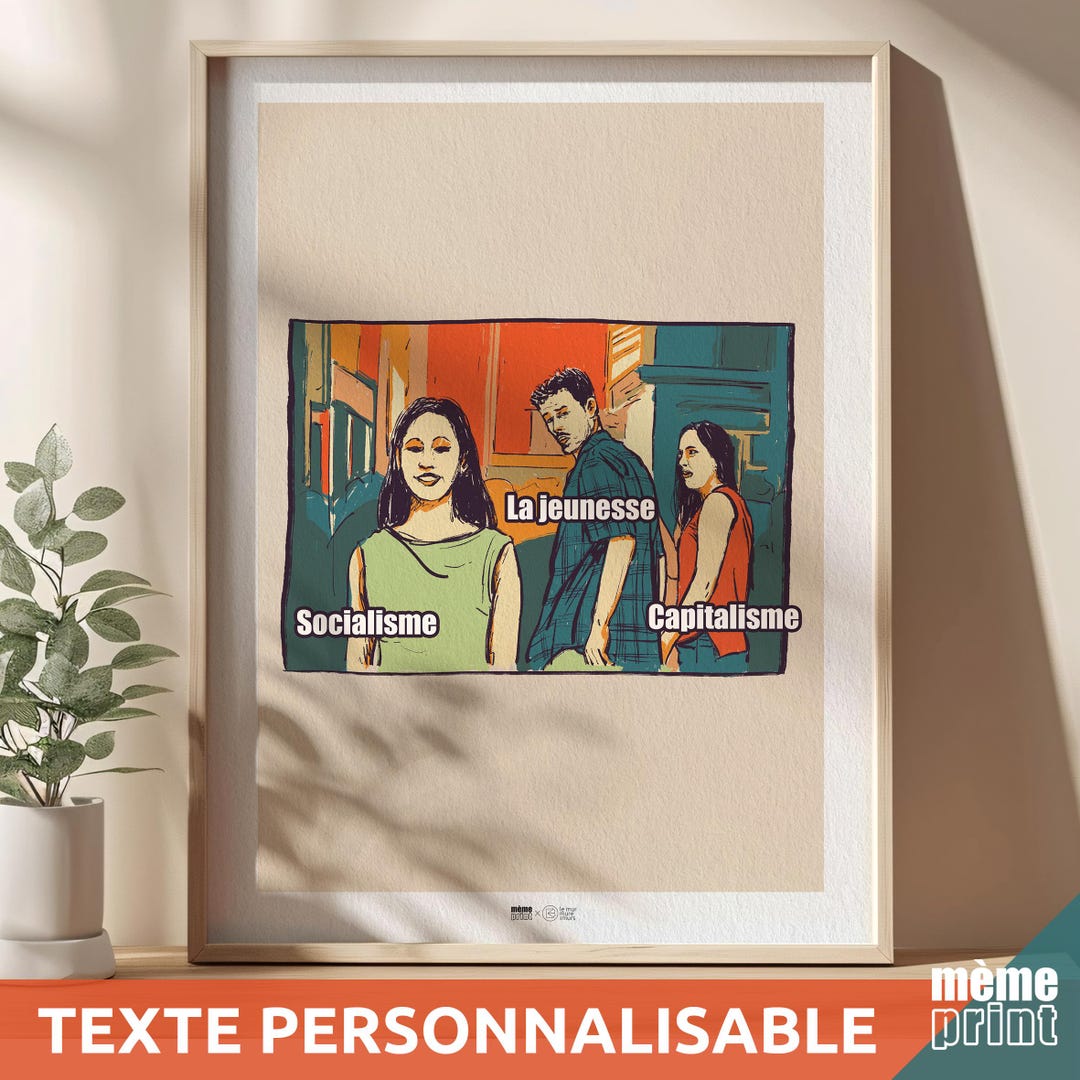 Disloyal Man Meme Poster Color, Unfaithful, Meme Print, Internet ...