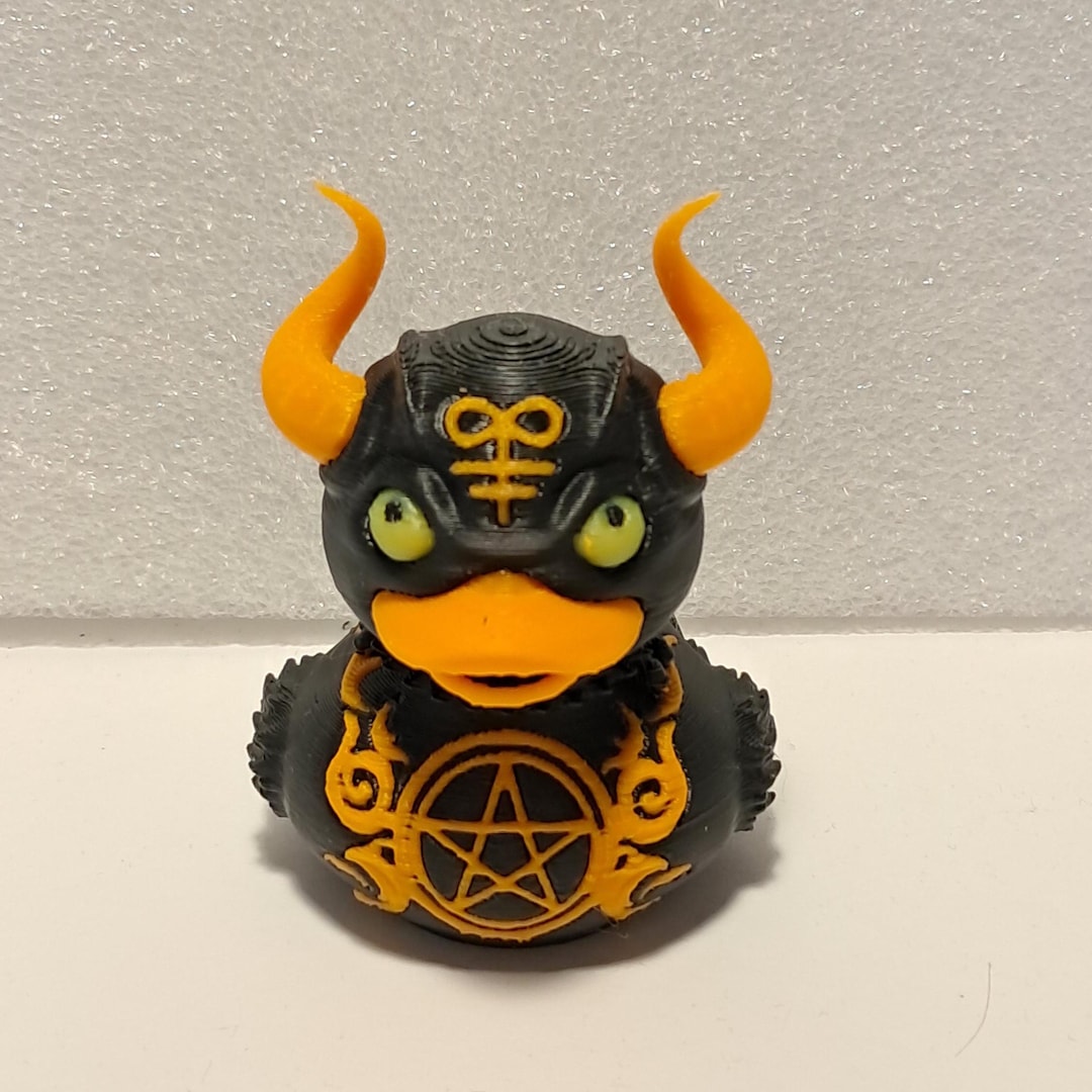 3D Printed Devil Duck - Etsy