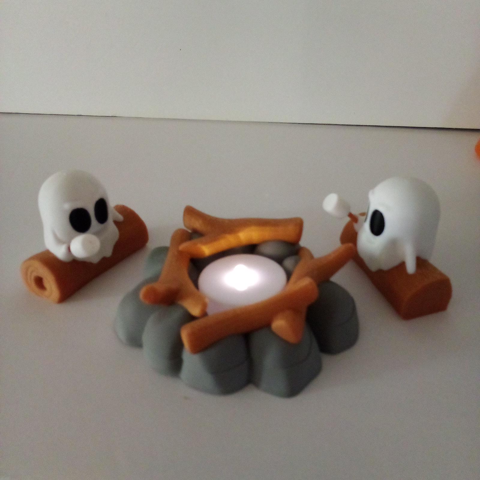 3D Printed Ghost Campfire Scene - Etsy