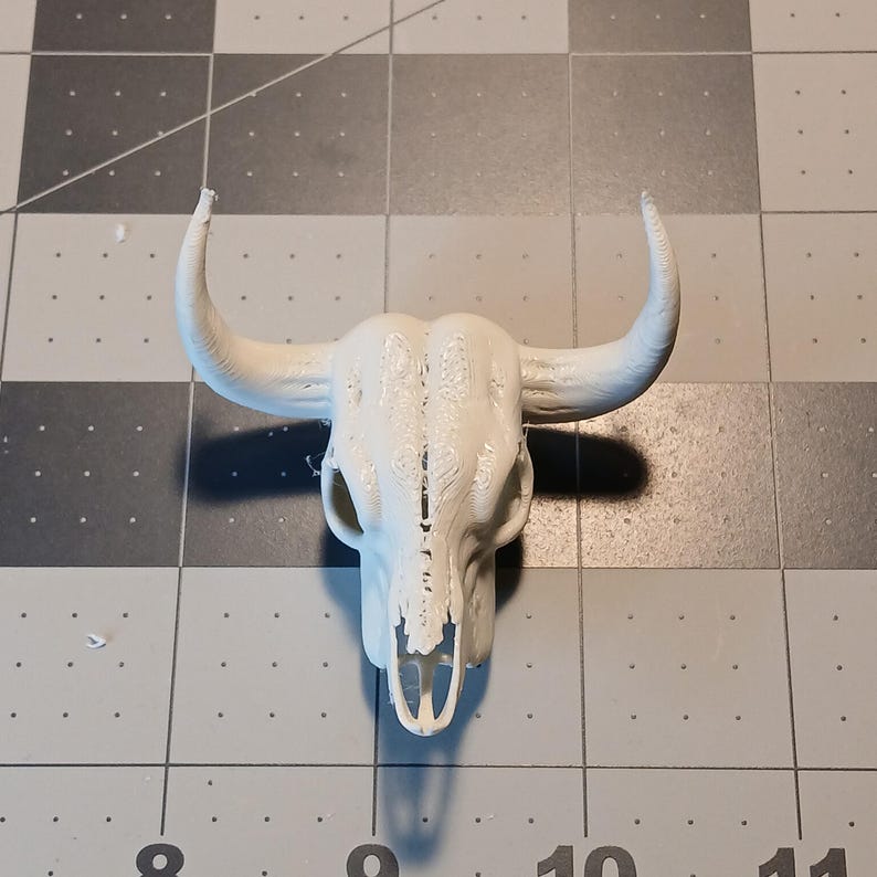 3D Printed Cow Skull - Etsy