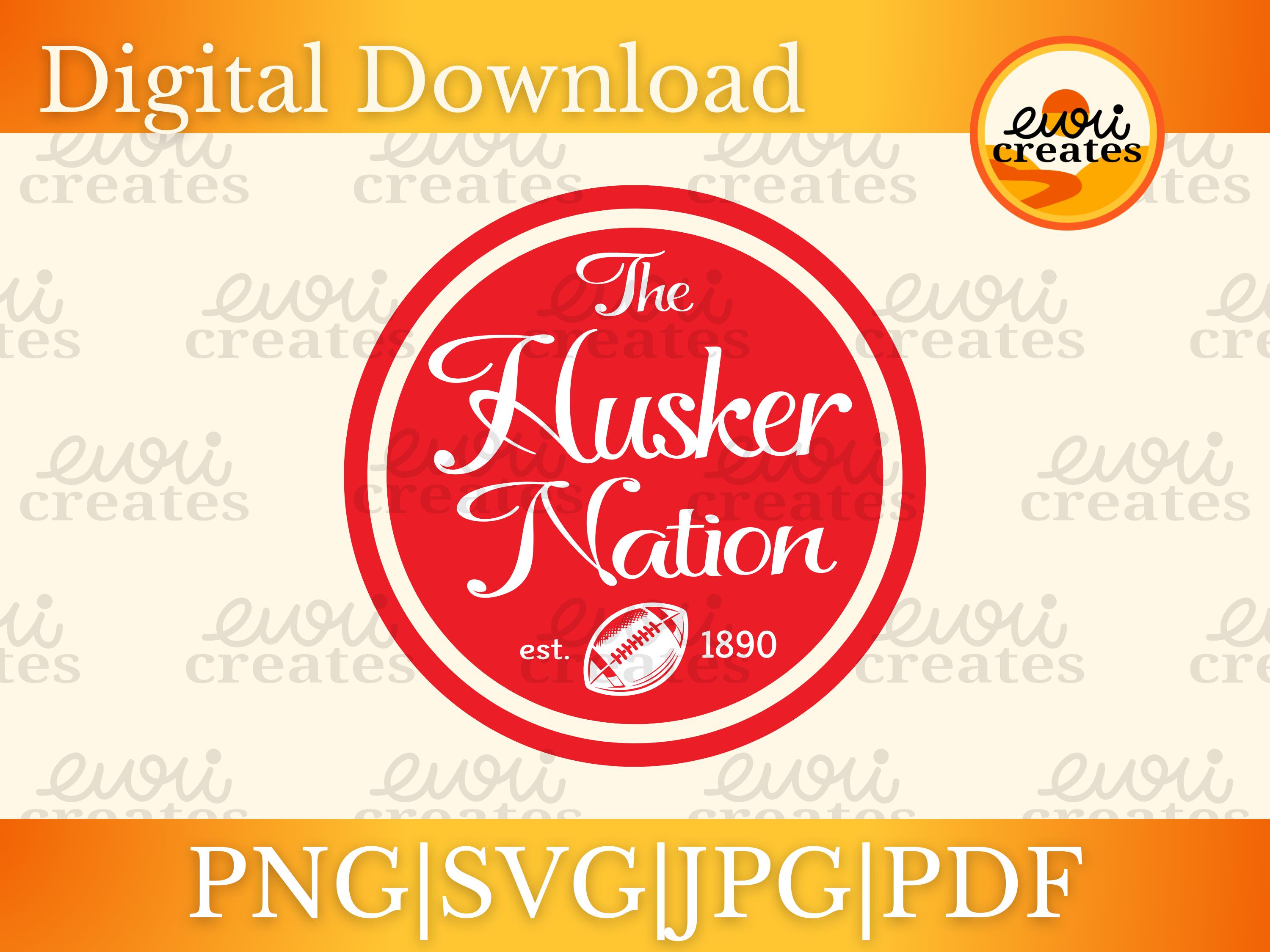 Husker Nation Nebraska Husker Fan Theme PNG JPG SVG - Etsy
