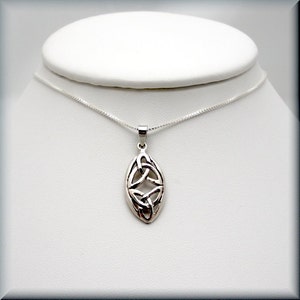 Double Triquetra Necklace, Serch Bythol, Trinity Knot Celtic Pendant ...