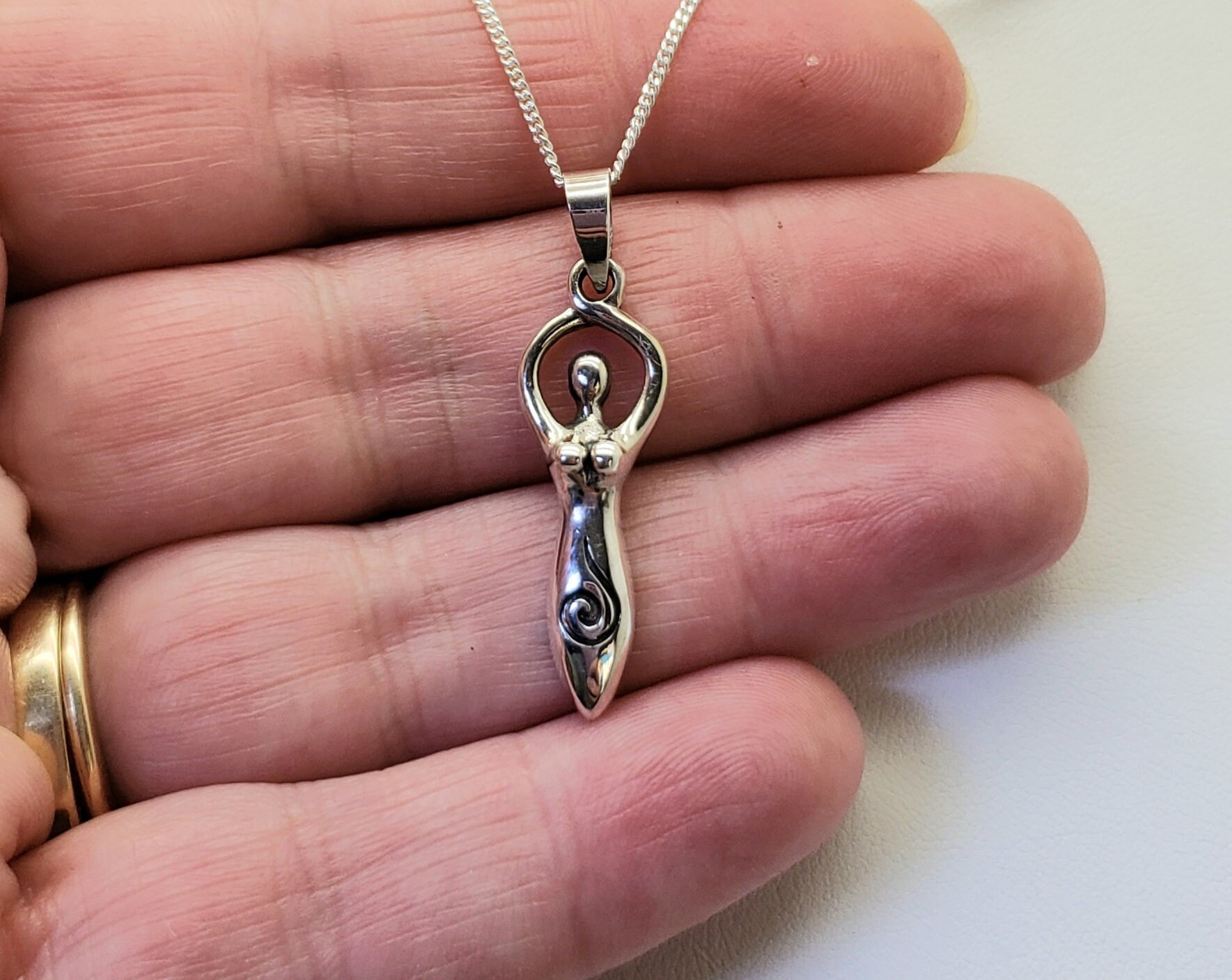 Spiral Goddess Necklace Divine Feminine Spirituality Symbol - Etsy