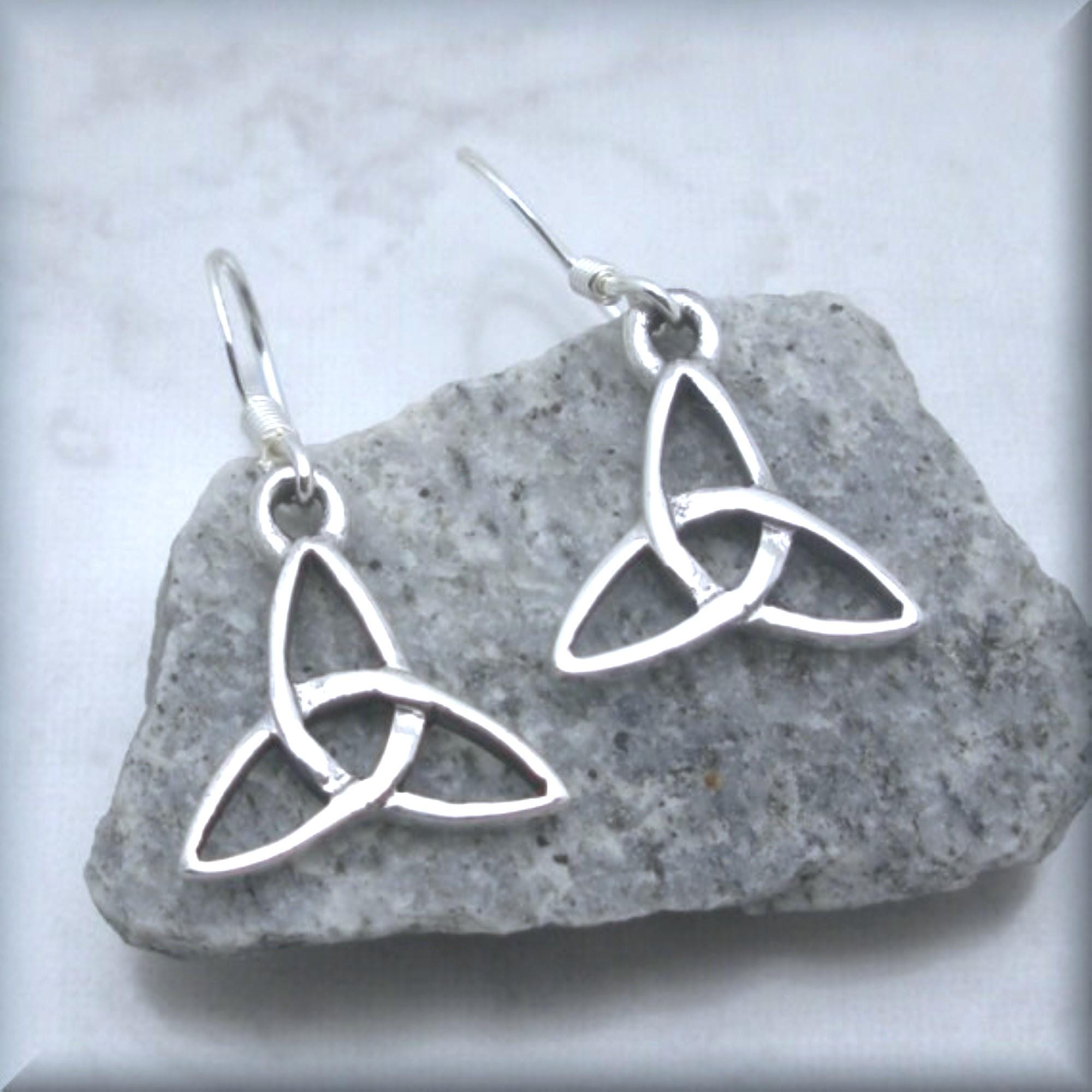 Trinity Knot Earrings Triquetra Earrings Irish Jewelry Celtic Knot Earrings Triskele Ireland Jewelry Irish Sterling Silver Etsy