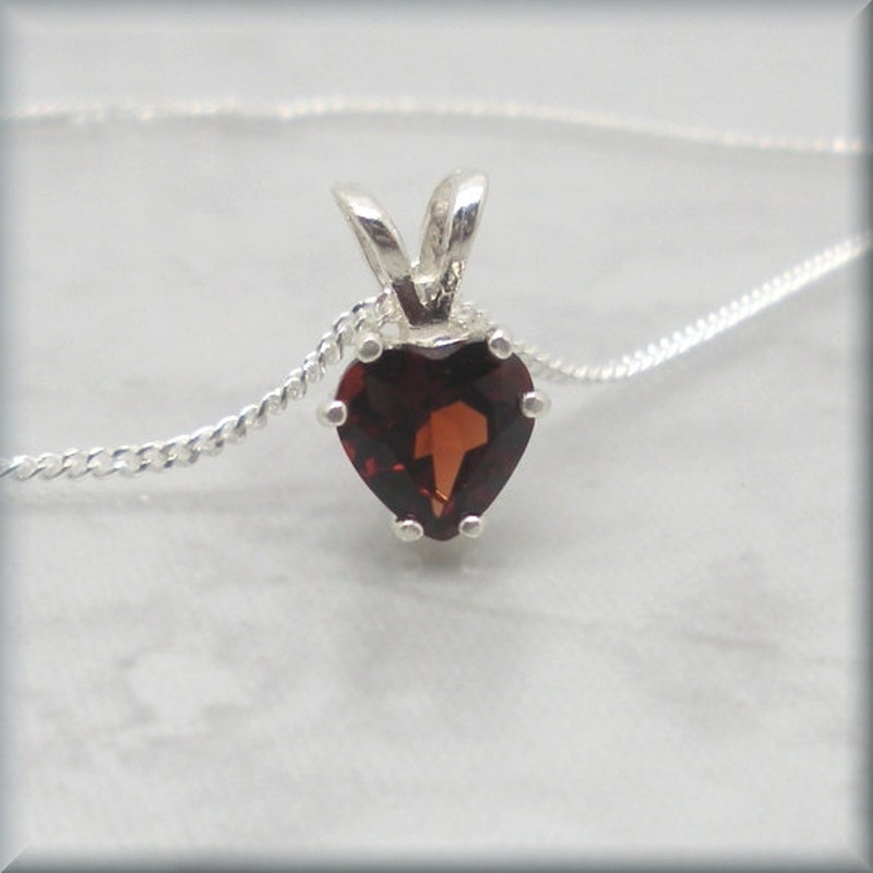 Garnet Heart - Etsy