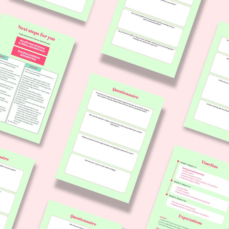 Client Onboarding Checklist PDF Template Canva Customizable New Client ...