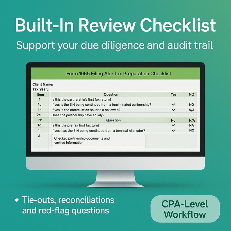 Tax Prep Checklist Tax Documents Checklist Form 1065 Partnership Tax ...