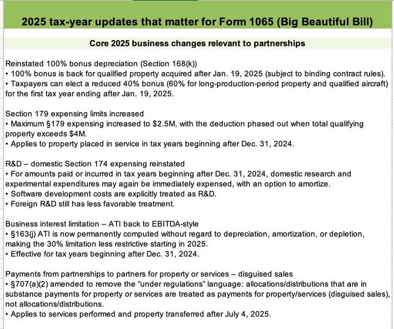 Tax Prep Checklist Tax Documents Checklist Form 1065 Partnership Tax ...