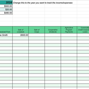 Farm Income and Expenses Worksheet - Income and Expenses Tracker - Etsy