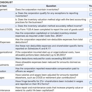 S Corporation 1120S Checklist: Your Ultimate Guide to Tax Compliance - Etsy