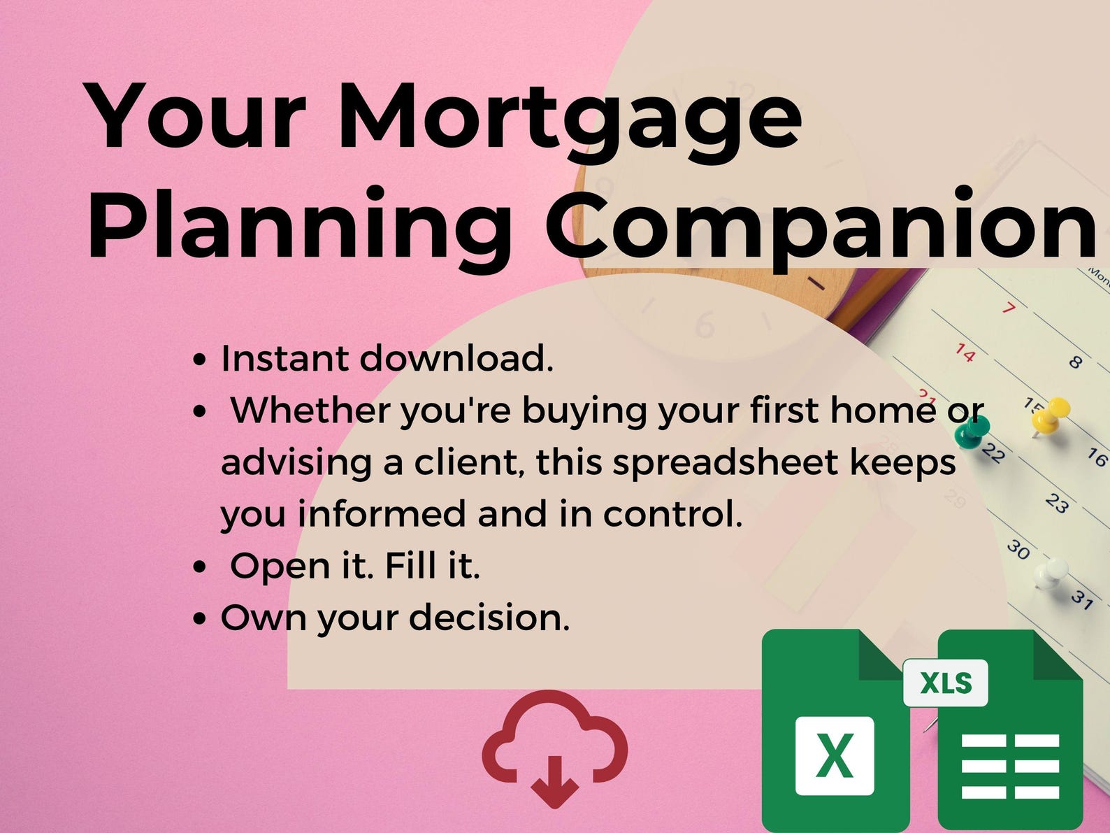 Closing Costs Calculator Excel Template for Homebuyers Estimate Cash to ...