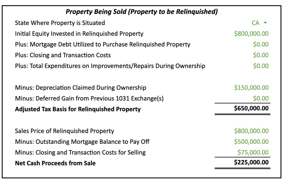 1031 Exchange Calculator Excel: Compare 1031 Exchange Rules & Without ...