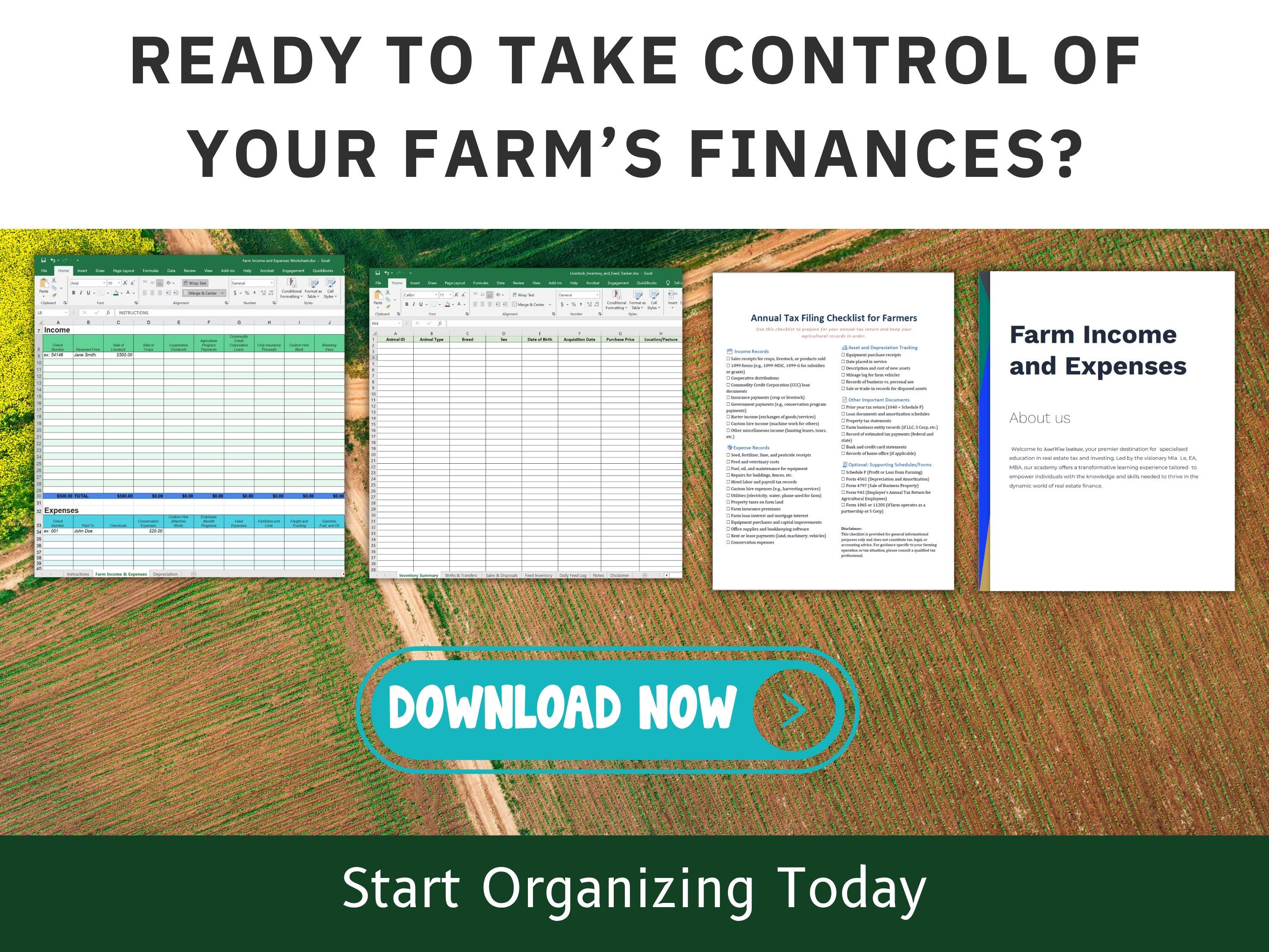Farm Accounting and Livestock Management Kit Includes Expense ...