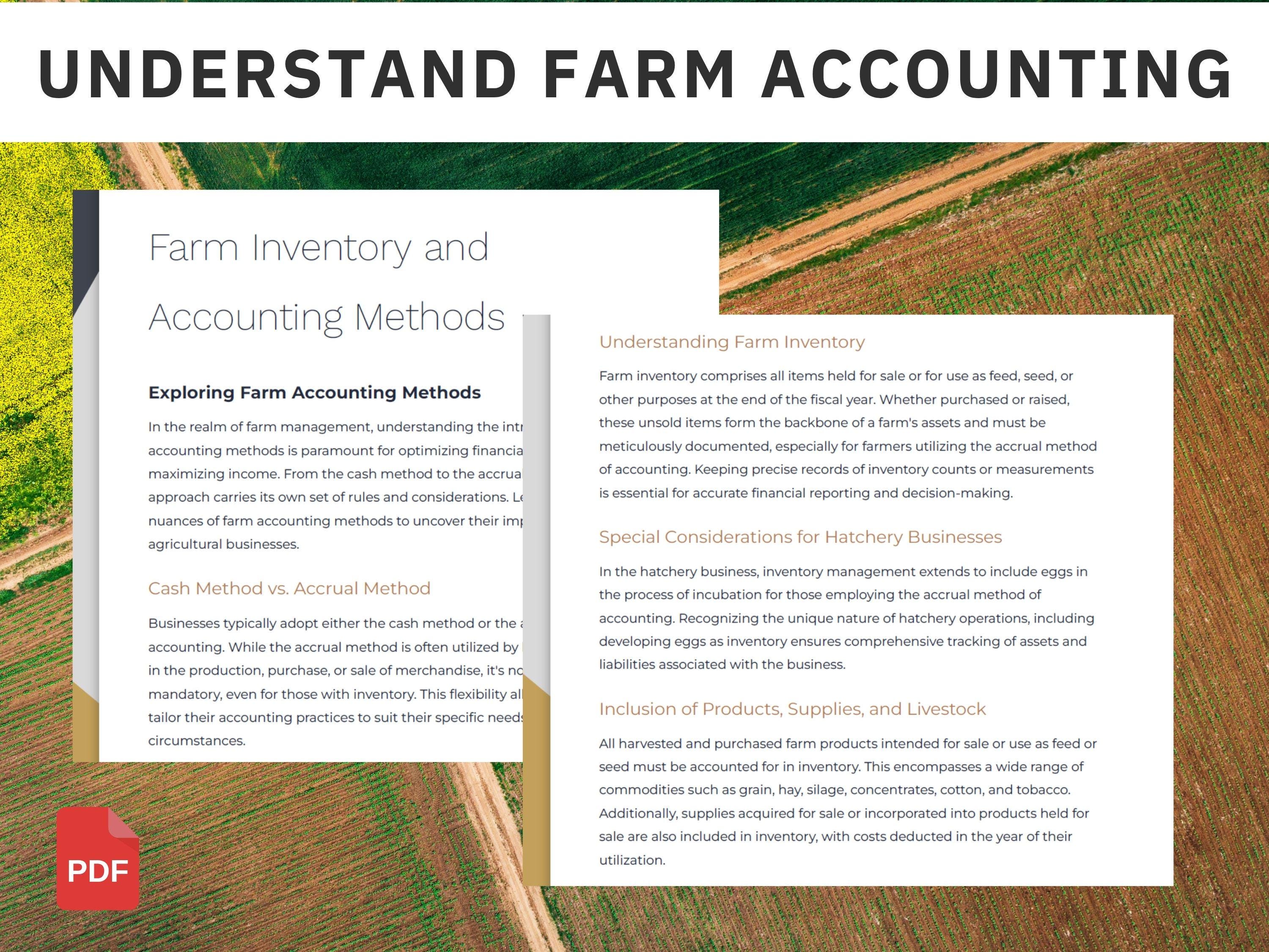 Farm Accounting and Livestock Management Kit Includes Expense ...